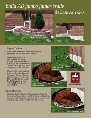 Stone Works Canada Alan Block garden walls install catalog | PDF