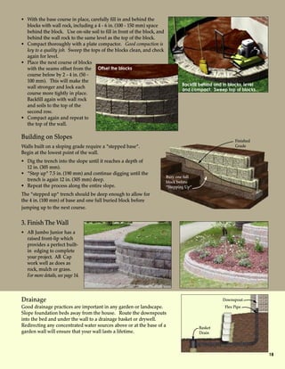 Stone Works Canada Alan Block garden walls install catalog | PDF