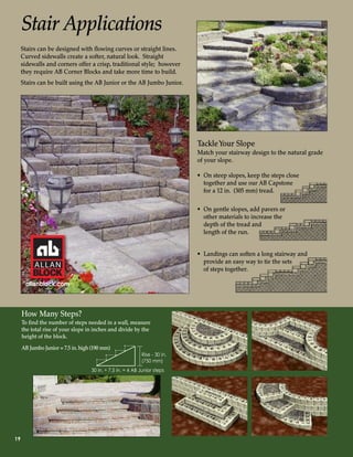 Stone Works Canada Alan Block garden walls install catalog | PDF