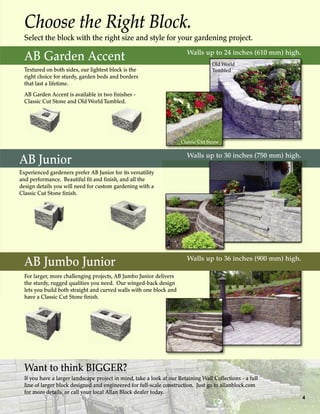 Stone Works Canada Alan Block garden walls install catalog | PDF