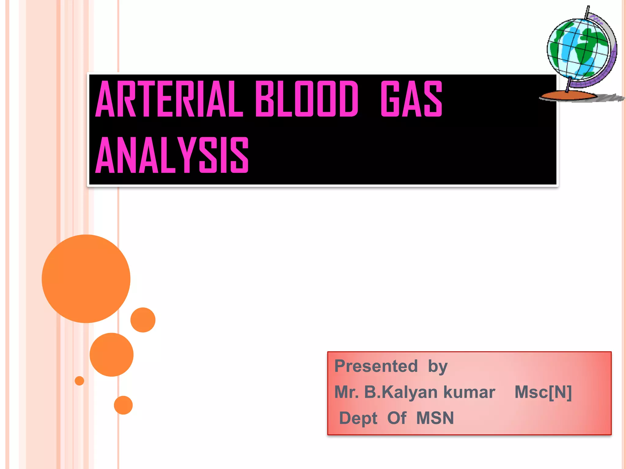 Arterial blood gas analysis (ABG) | PDF