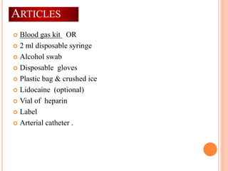 Arterial blood gas analysis (ABG) | PDF