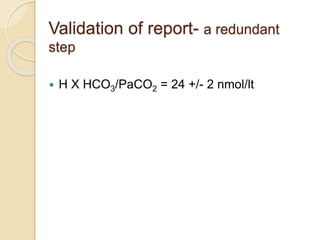 Arterial Blood Gas Analysis and Interpretation | PPT