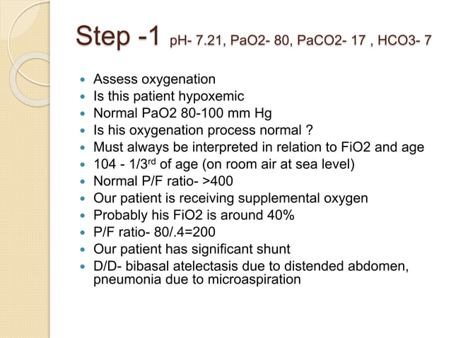 Arterial Blood Gas Analysis and Interpretation | PPT