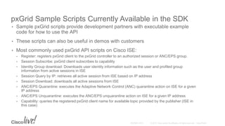 DEVNET-1124 Cisco pxGrid: A New Architecture for Security Platform Integration | PPT