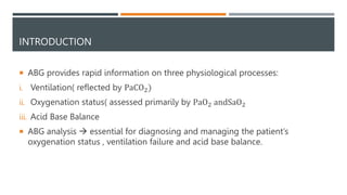 arterial blood gases , a guide to pg students of anesthesiology | PPTX ...