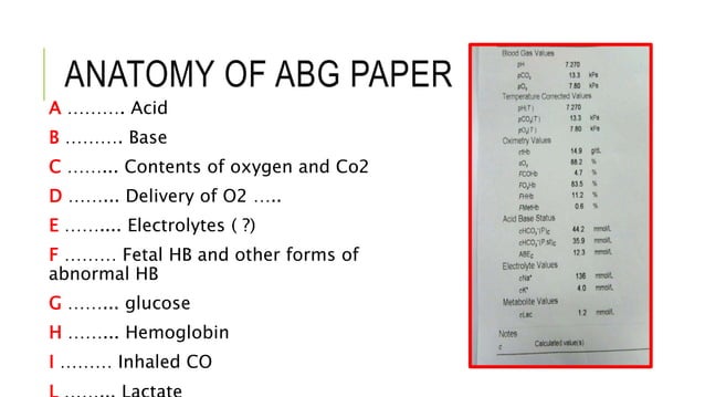 acid base ABG from theory to therapy | PPTX