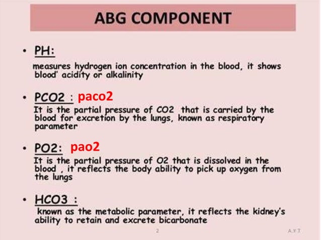 ABG for nursing explanation of Artiro blood gas | PPTX