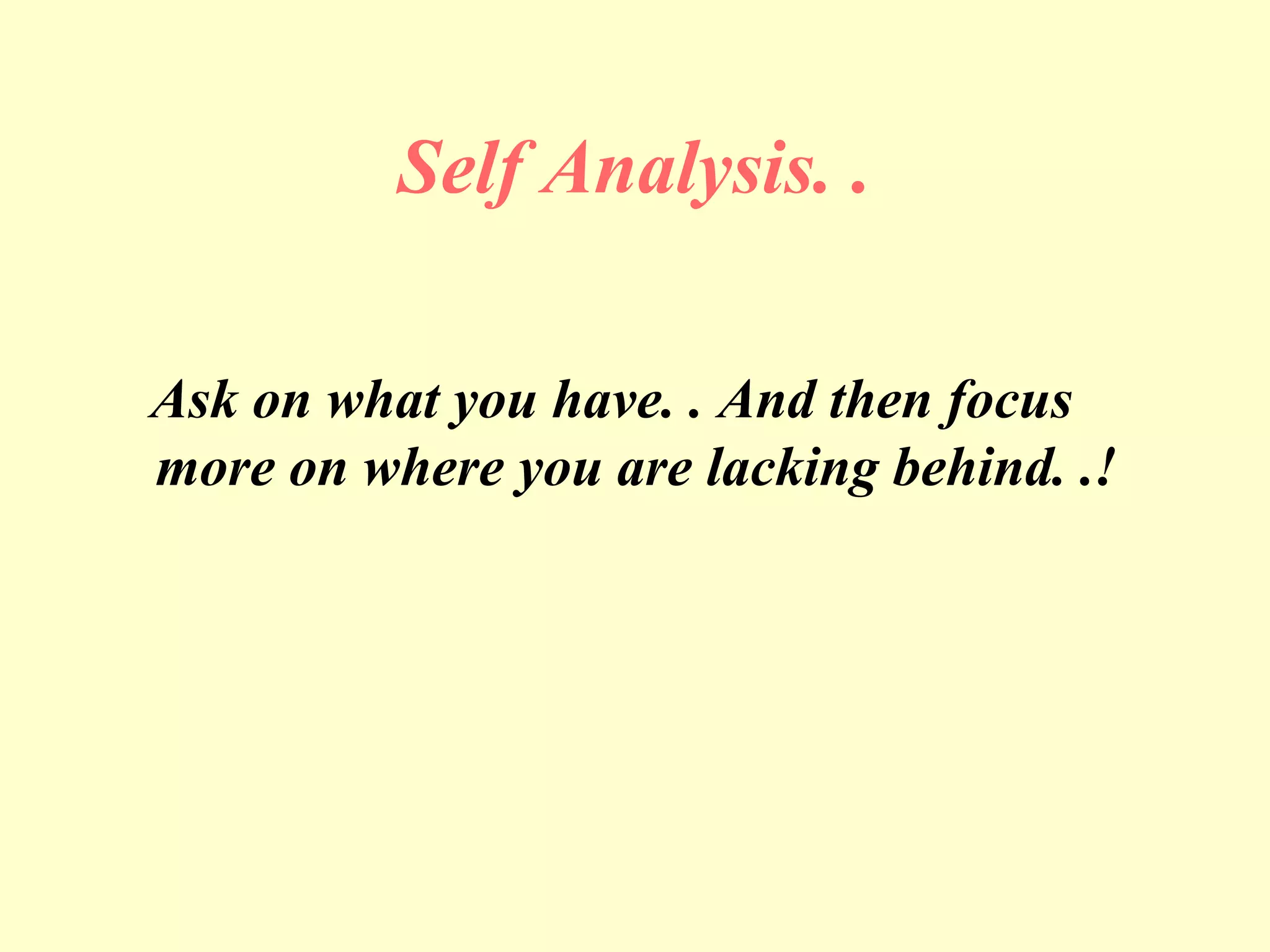 Self confidence | PPTX