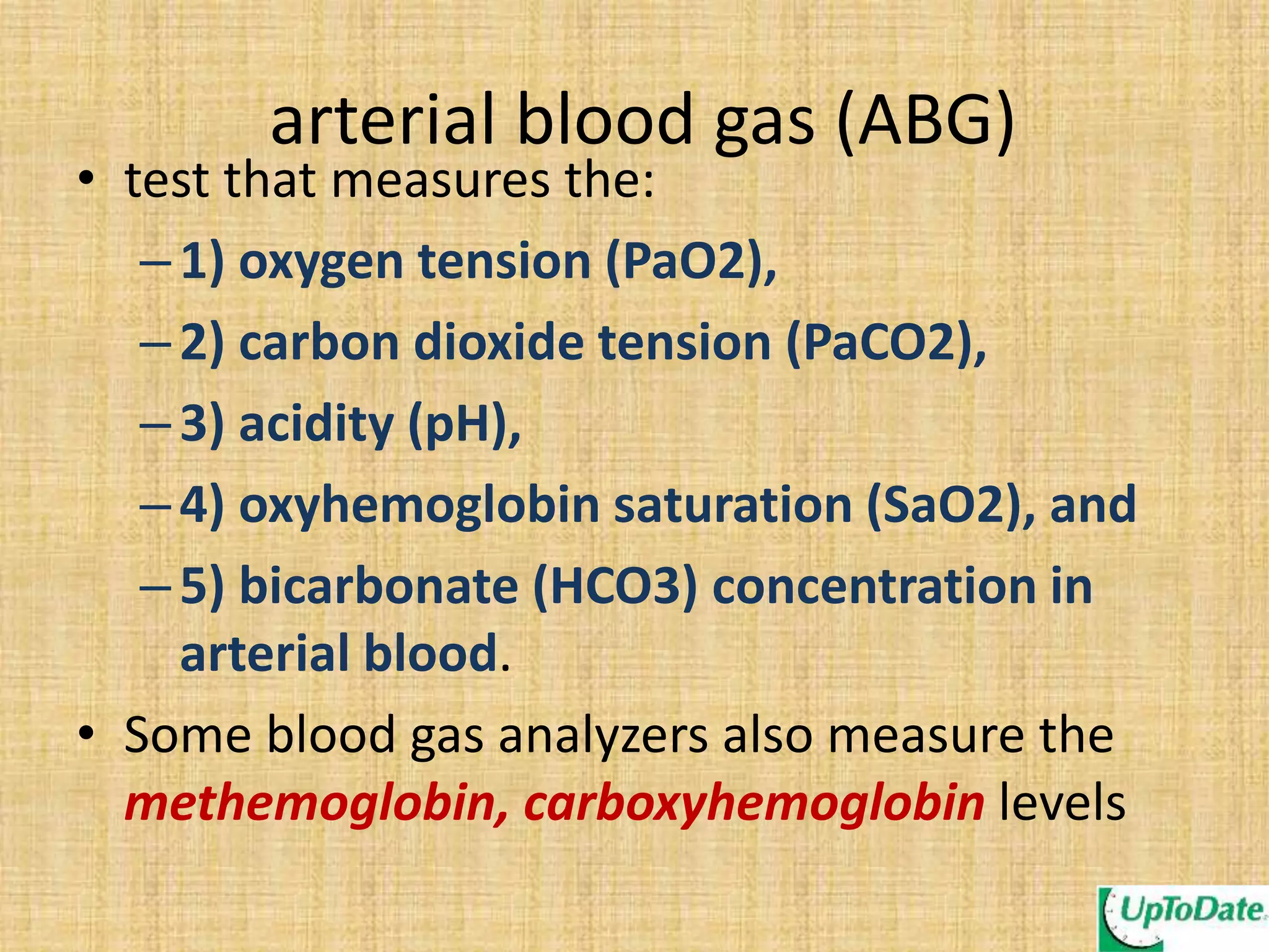 Acid Base, Arterial Blood Gas | PPTX