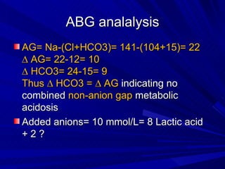 Abg intepretation case scenario | PPT