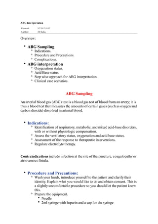 Abg interpretation | PDF