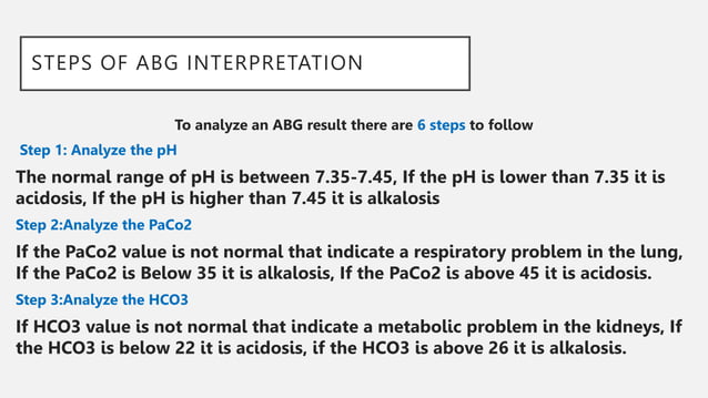 ABG interpretation | PPTX