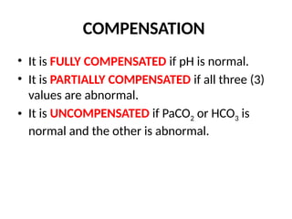 ABG INTERPRETATION acidosis and alkalosis | PPTX