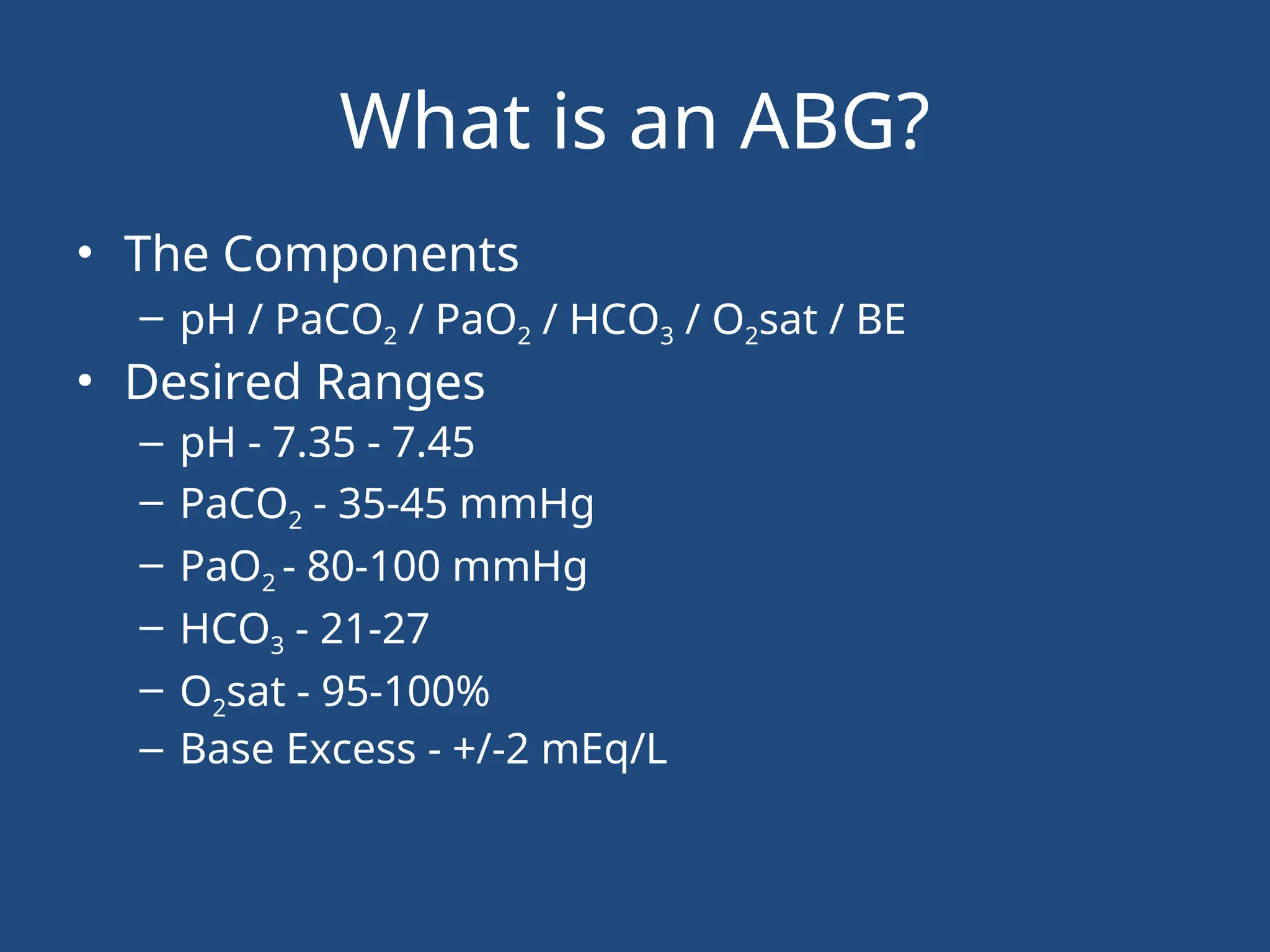 arterial blood gases presentation in children .ppt