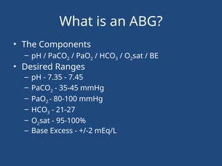 arterial blood gases presentation in children .ppt