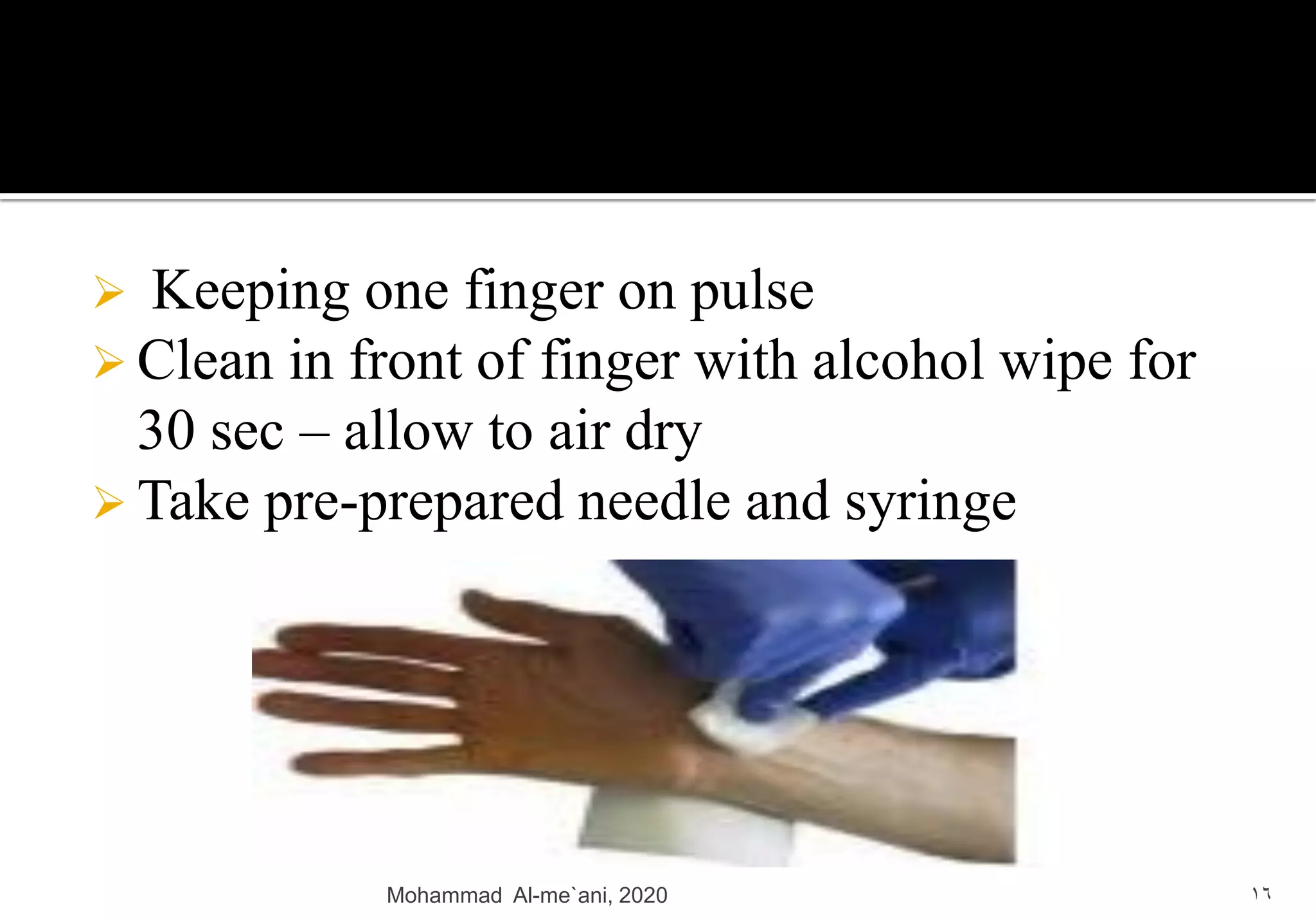 Arterial Blood Gas (ABG) Procedure and Interpretation \Mohammad Al-me ...