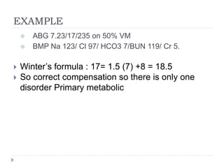 Arterial blood gas analysis in intensive care uint.ppt