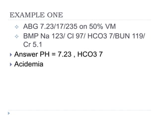 Arterial blood gas analysis in intensive care uint.ppt