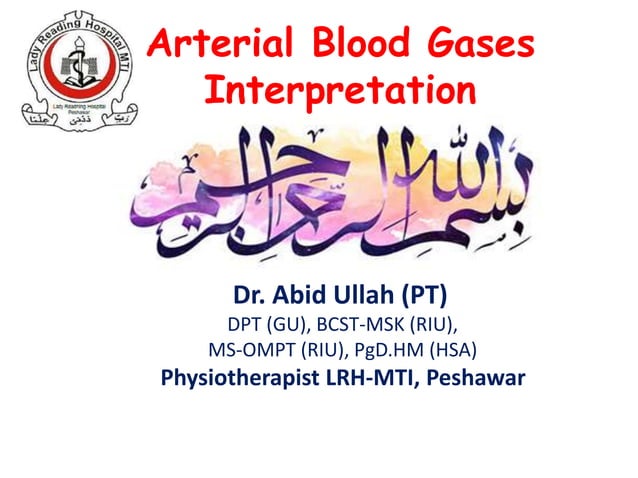 Arterial Blood Gases | PPT