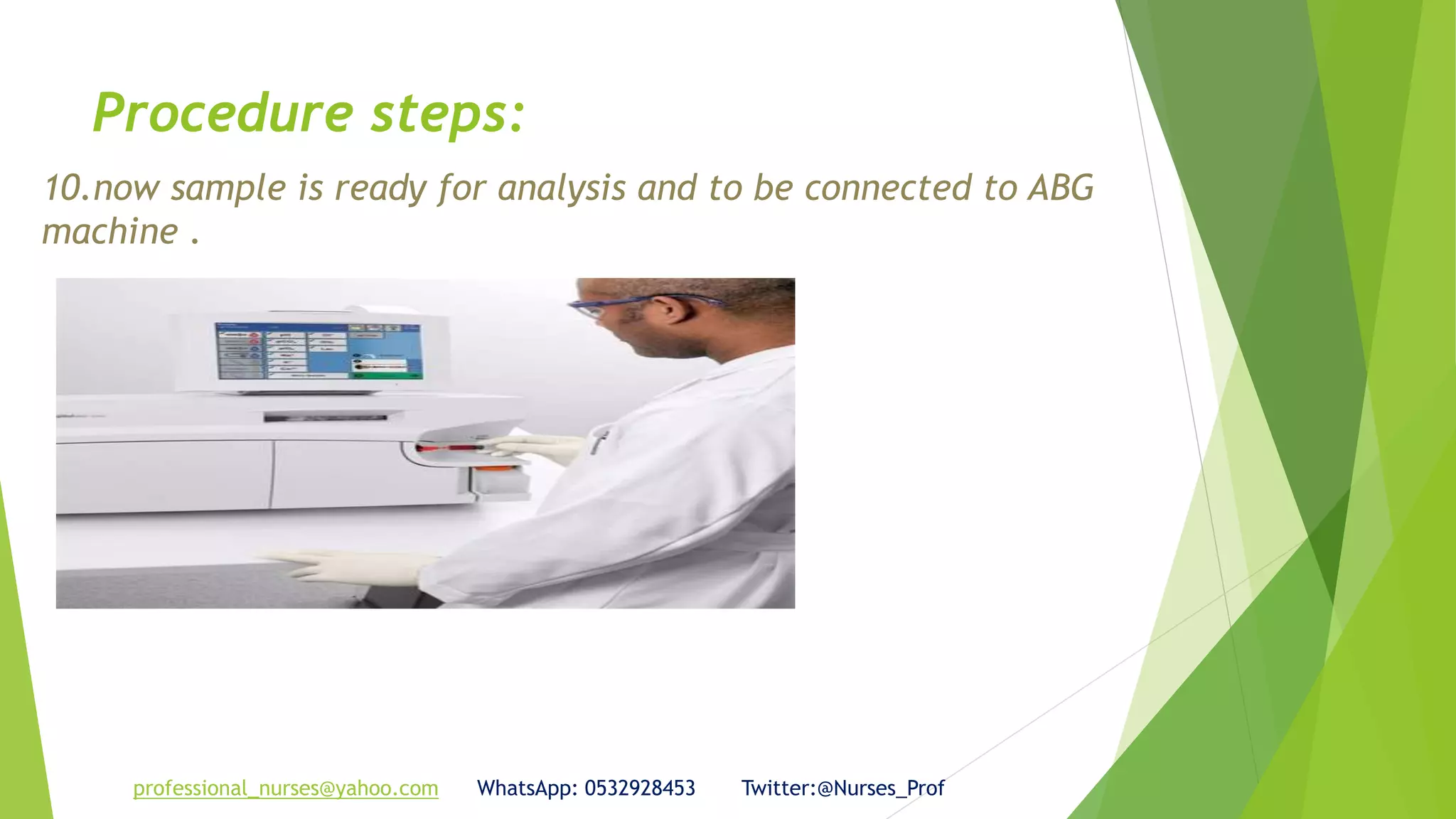 Arterial Blood Gases sample | PPTX