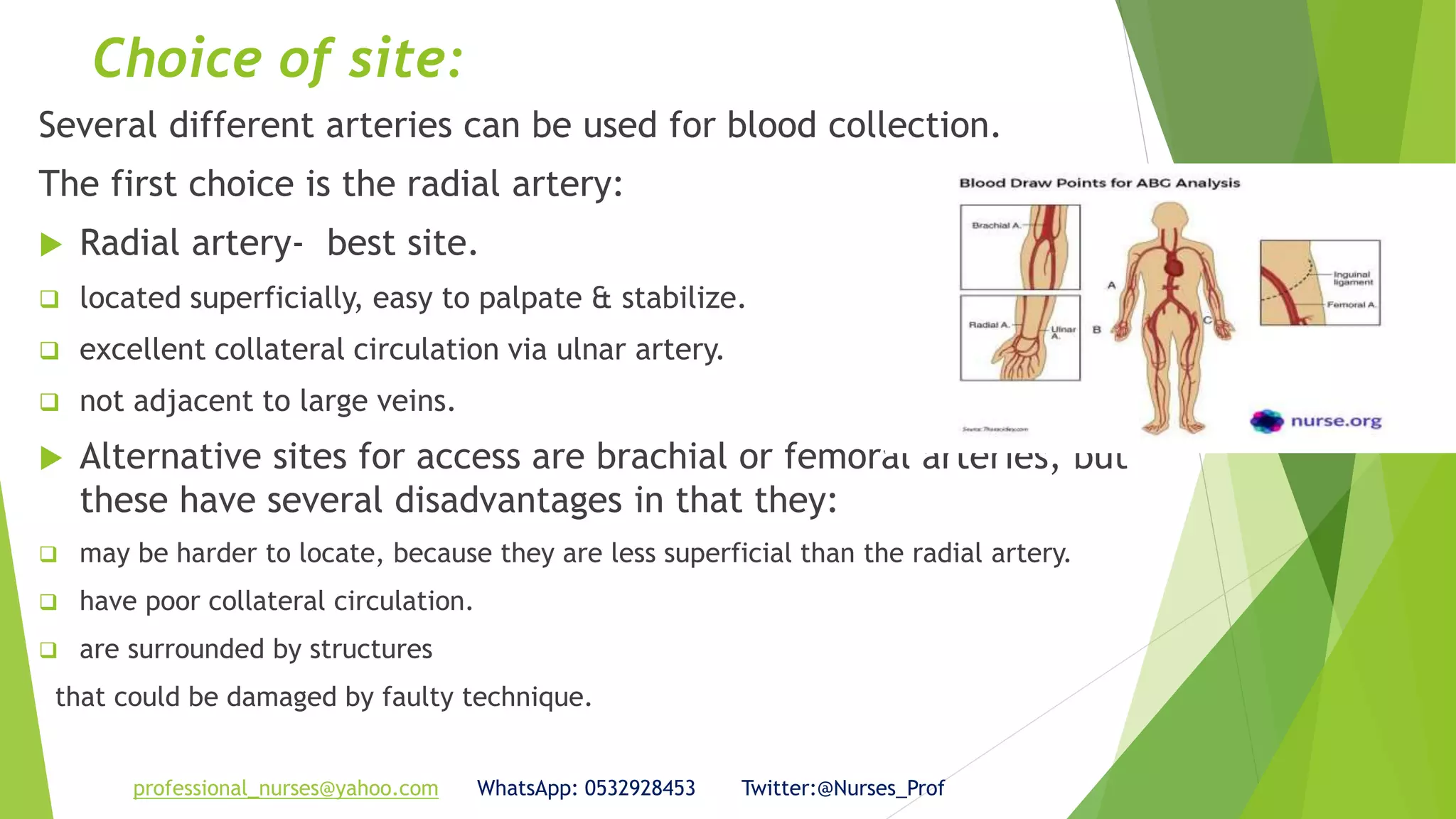 Arterial Blood Gases sample | PPTX