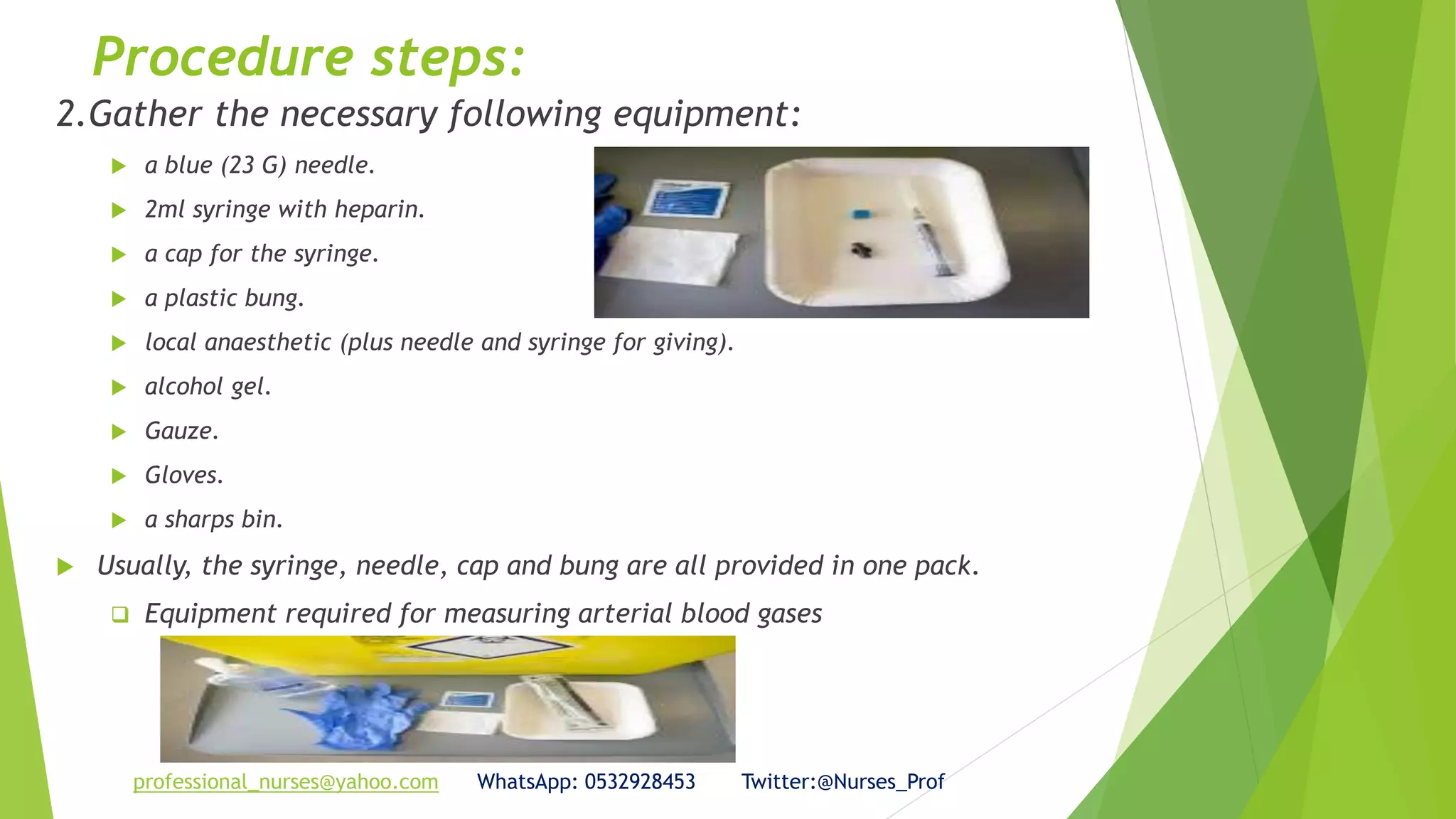 Arterial Blood Gases sample | PPTX