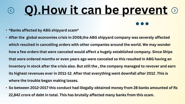 CBI Investigation: ABG shipyard scamm | PPTX | Business | Business and Finance