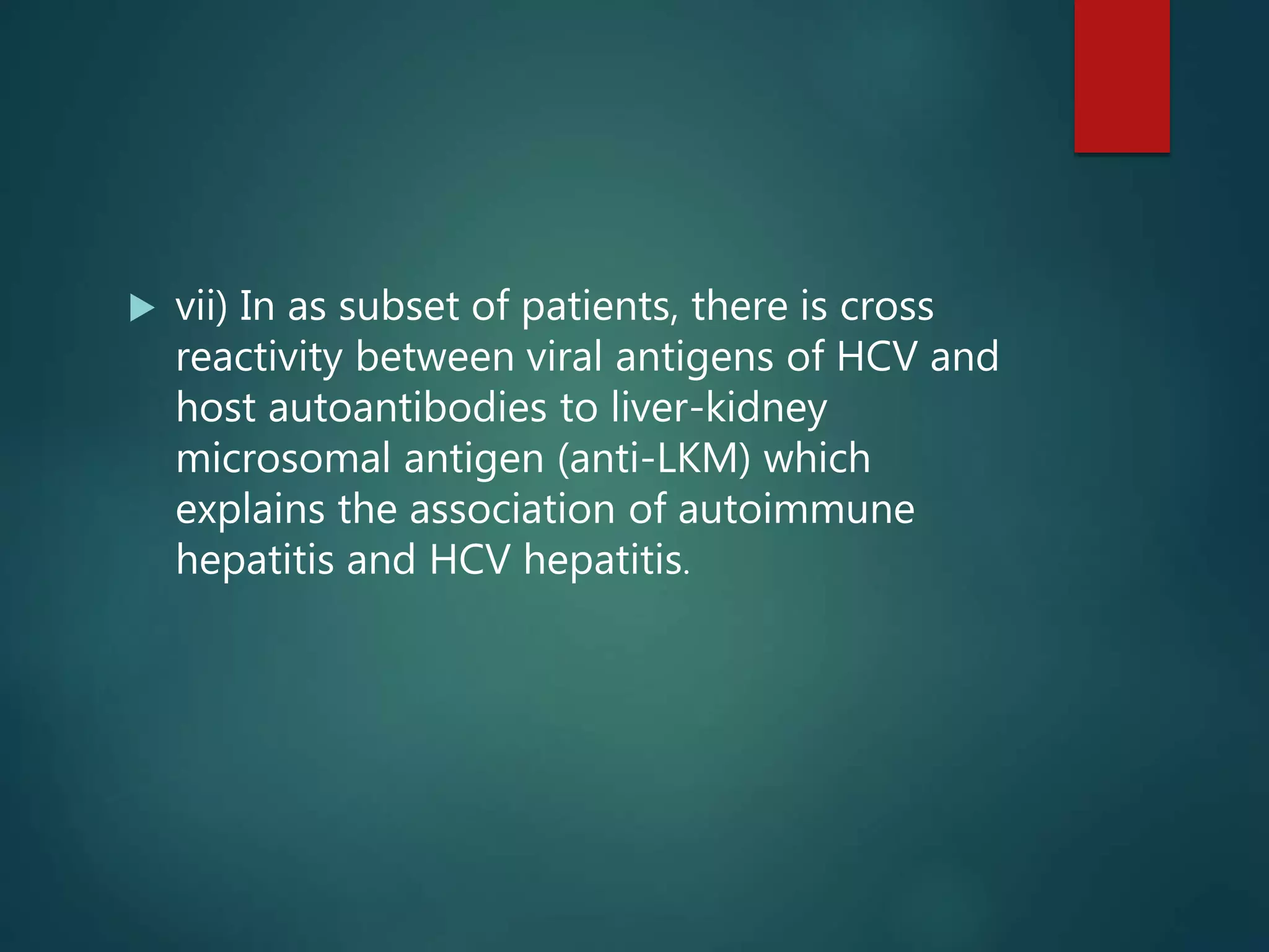 Hepatitis C - Etiology Pathogenesis Clinical Features Diagnosis ...