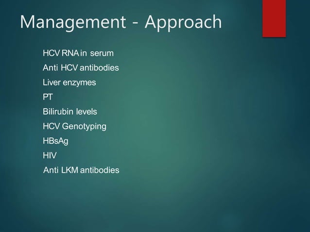 Hepatitis C - Etiology Pathogenesis Clinical Features Diagnosis ...