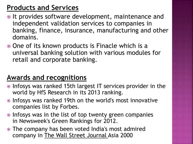 company profile-infosys | PPT