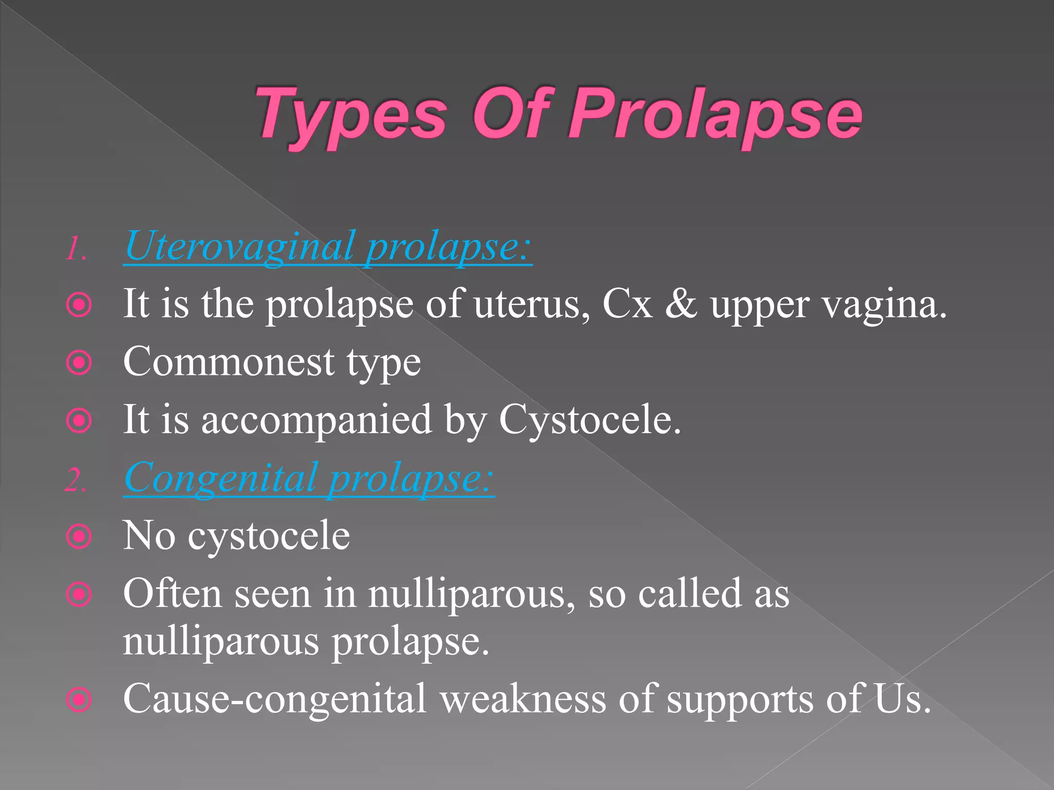 Prolapse of Uterus | PPTX