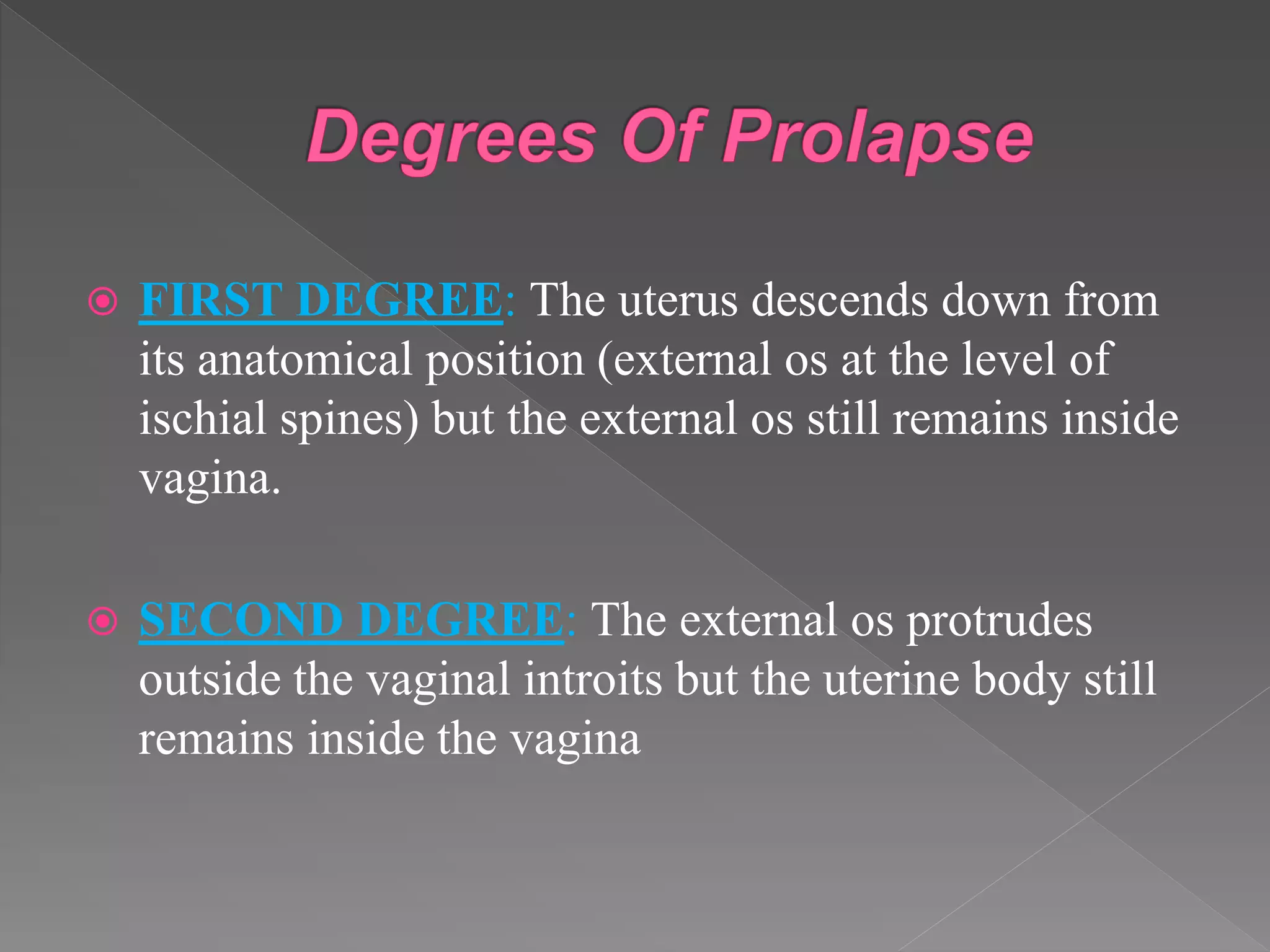 Prolapse of Uterus | PPTX