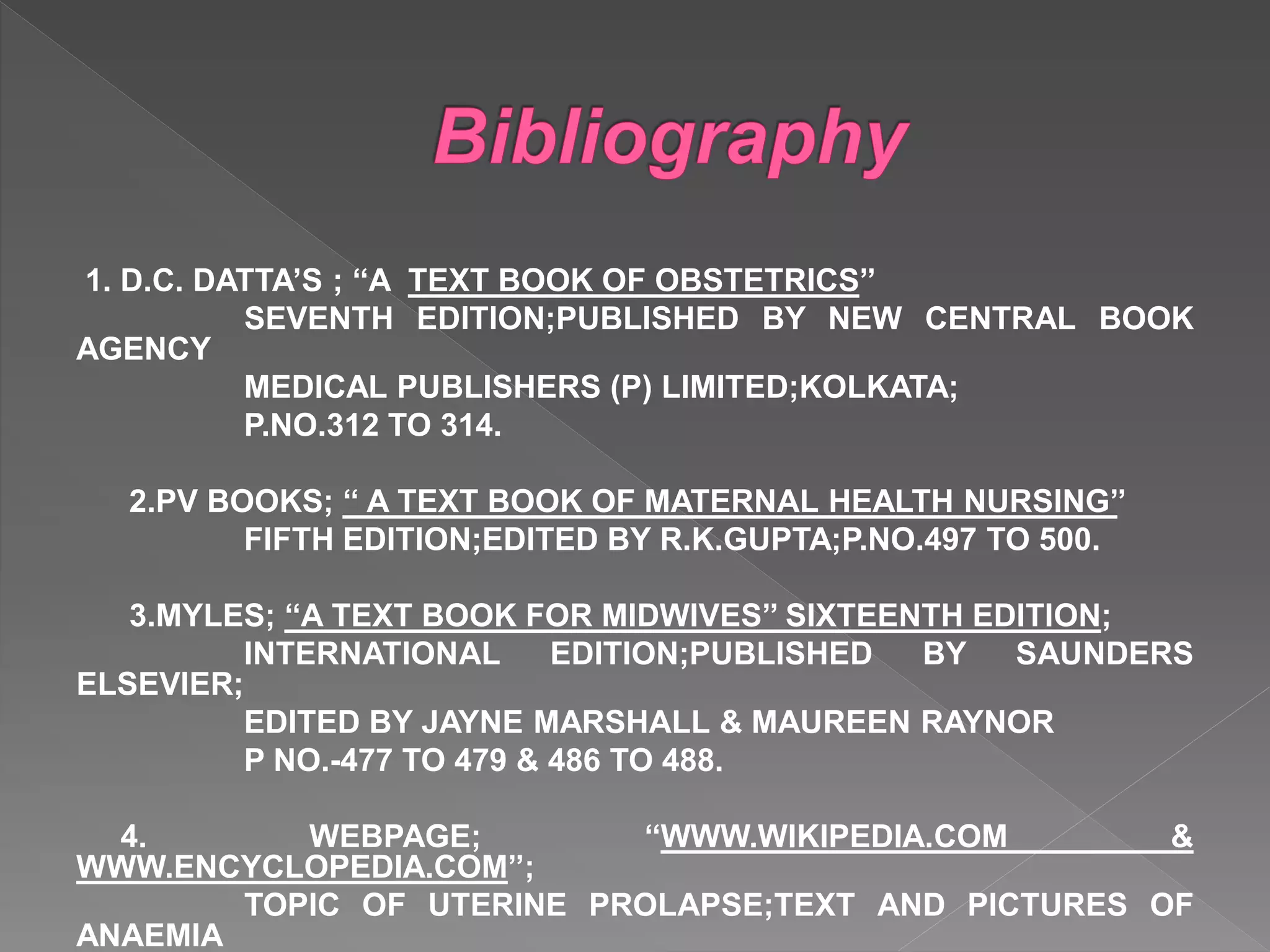 Prolapse of Uterus | PPTX