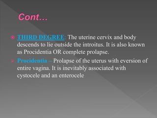 Prolapse of Uterus | PPTX