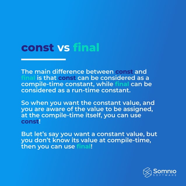 const vs final