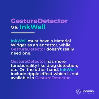 GestureDetector vs InkWell | PDF