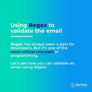 Using Regex to validate the email | PDF | Free Download