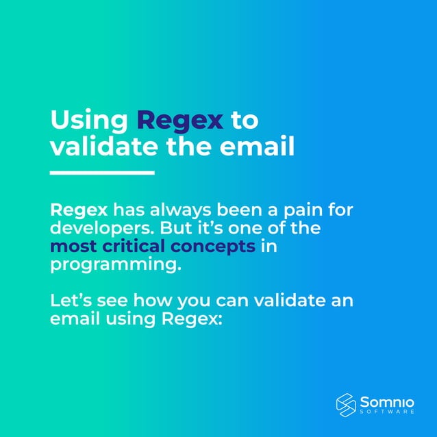 Using Regex to validate the email | PDF