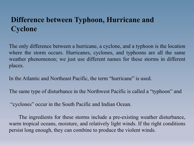 Cyclone | PPTX | Geography | Science