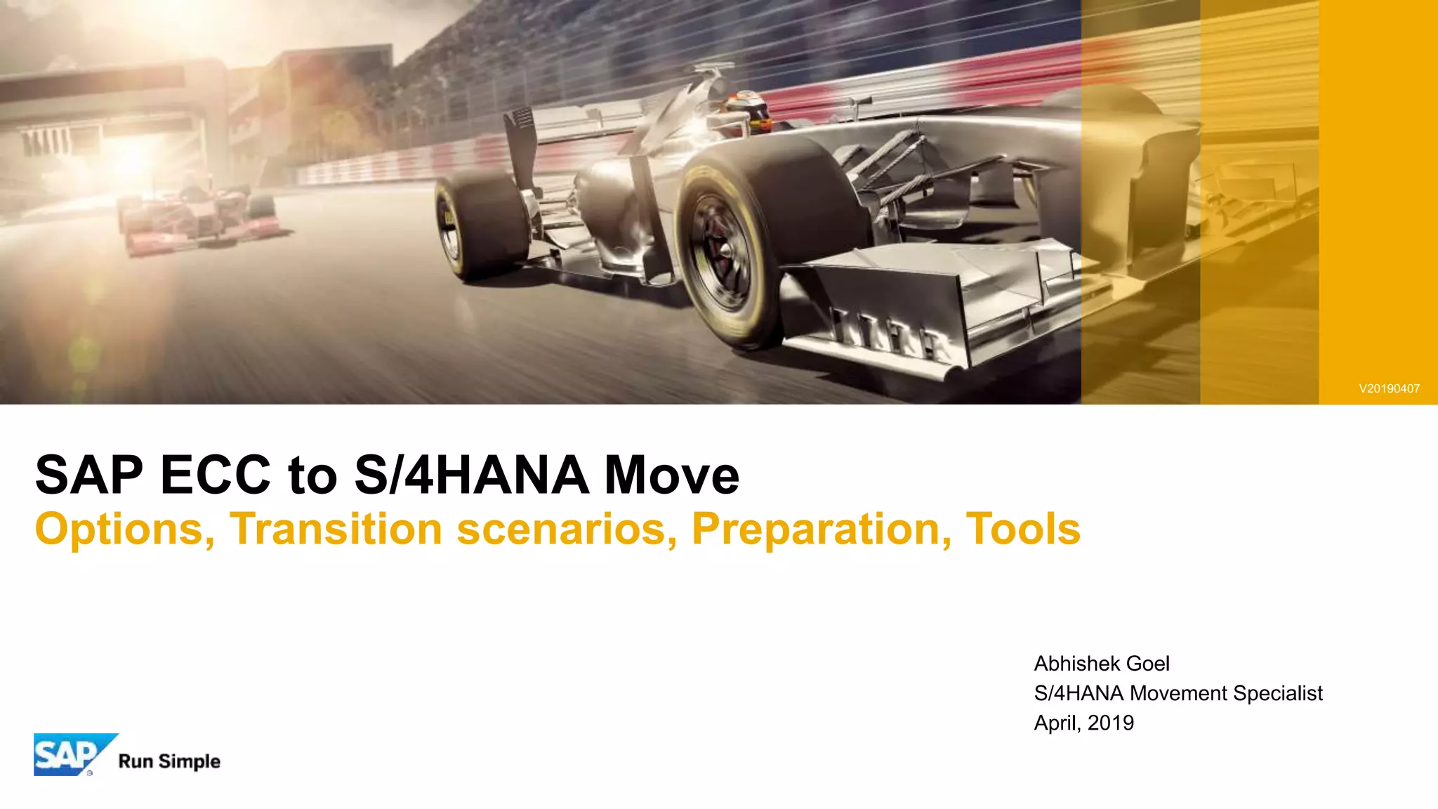 SAP ECC to S/4HANA Move | PPTX
