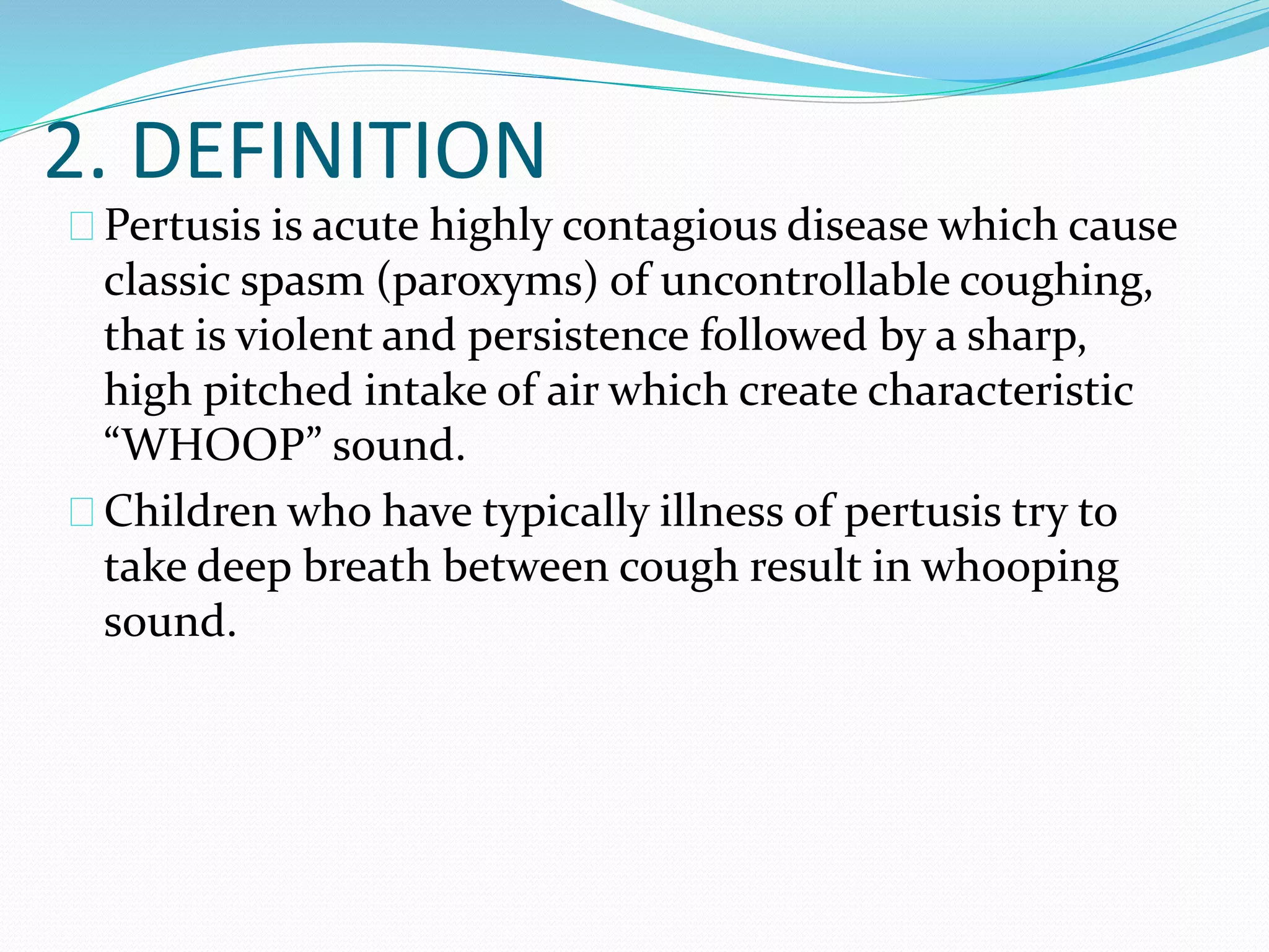 Pertusis or Whooping cough class presentation | PPTX