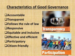 role of good governance and society | PPTX | Civic affairs | Politics