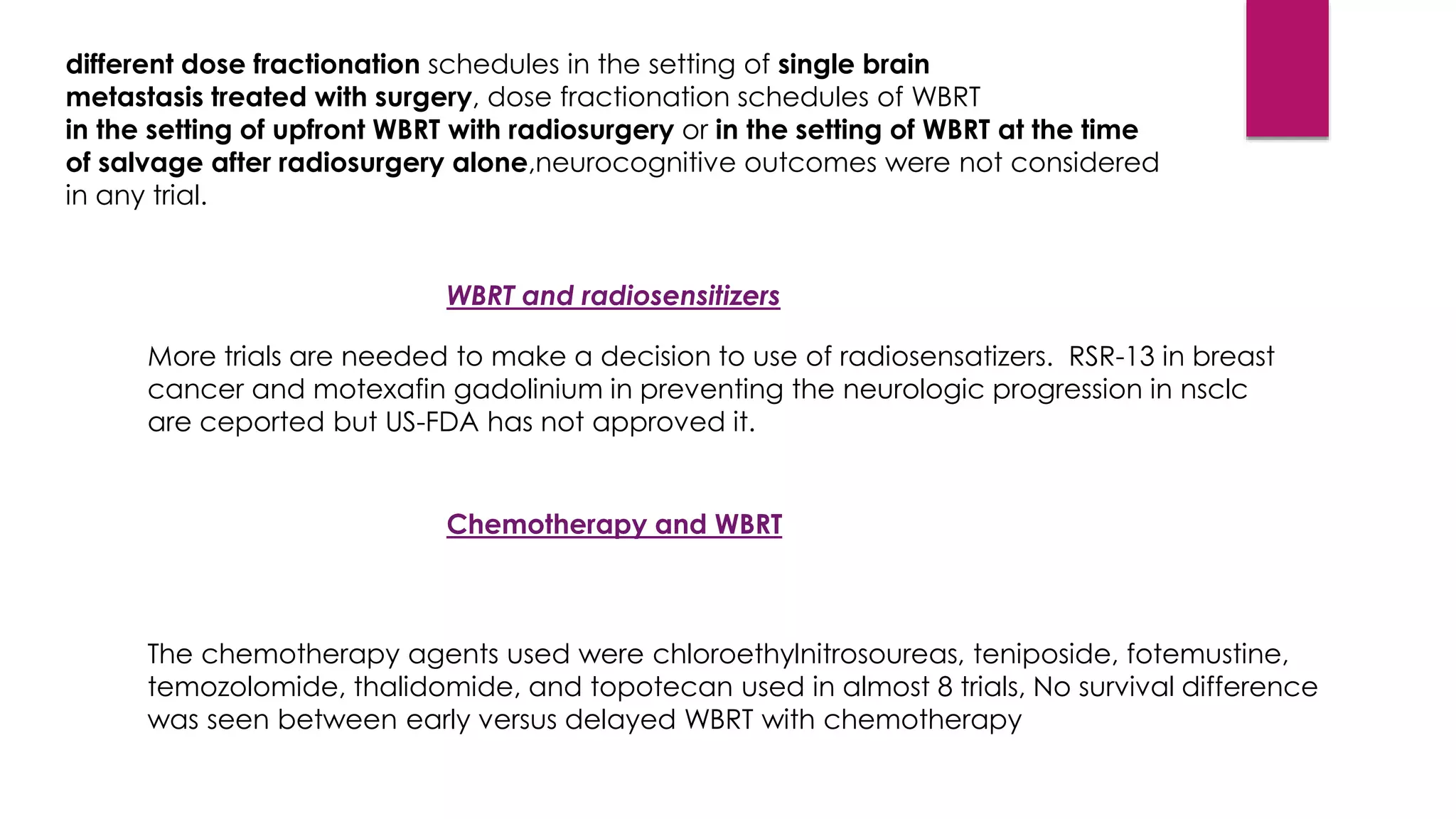 astro guideline on brain mets | PPTX