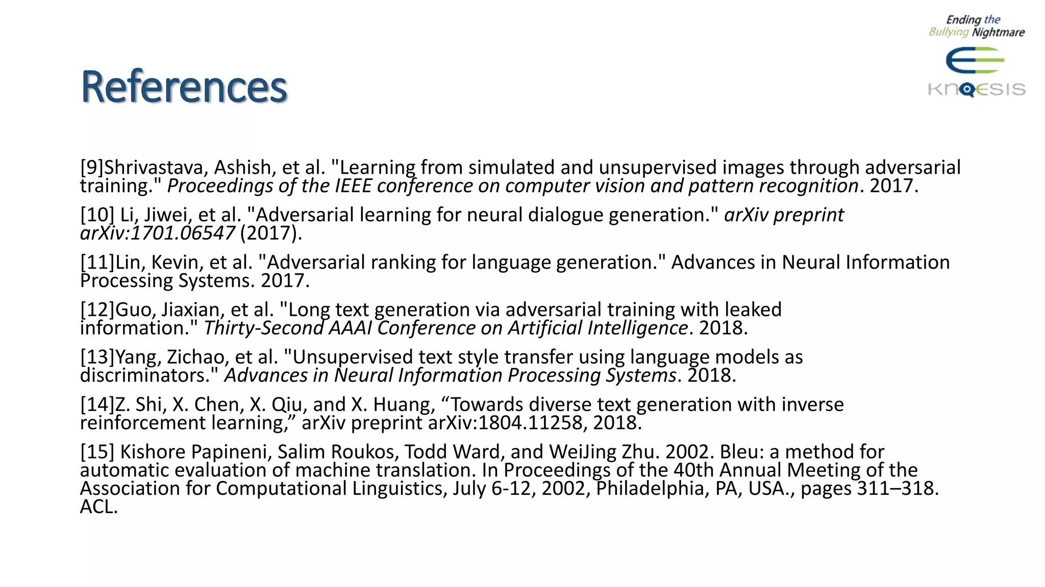 Deep Learning Based Domain Specific Text Generation For Online