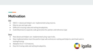 Blink downcast helpers (BlinkOn 11) | PDF