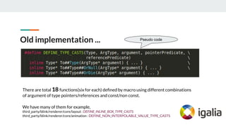 Blink downcast helpers (BlinkOn 11) | PDF