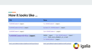 Blink downcast helpers (BlinkOn 11) | PDF