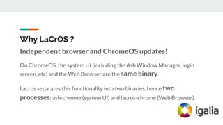 LaCrOs Progress | PDF | Browsers | Computer Software and Applications