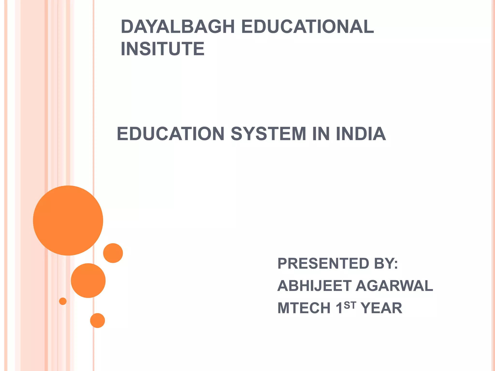 Education System in India | PPTX